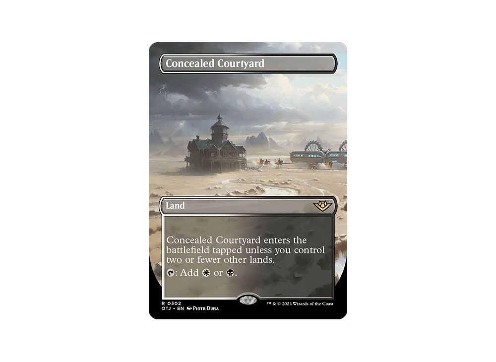 Concealed Courtyard R :Foil :Borderless [OTJ 0302] [EN](Outlaws of ...