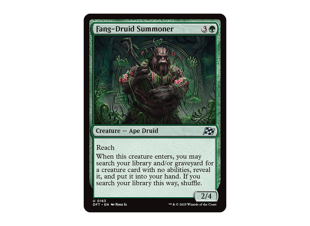 Fang-Druid Summoner U :Foil [DFT 0163] [EN](Aetherdrift) | SNKRDUNK