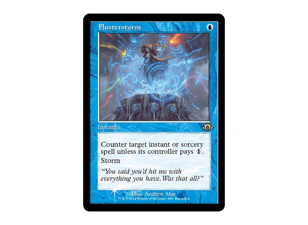 Flusterstorm R :Foil :Retro Frame [MH3 496] [EN](Modern Horizons 3 ...