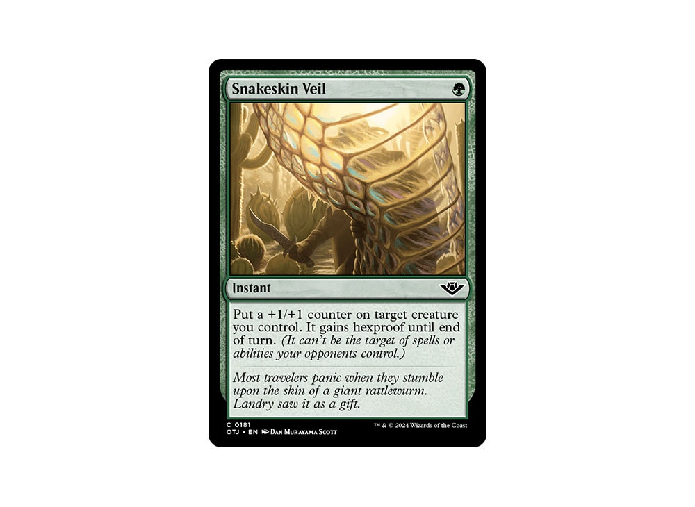 Snakeskin Veil C :Foil [OTJ 0181] [EN](Outlaws of Thunder Junction ...