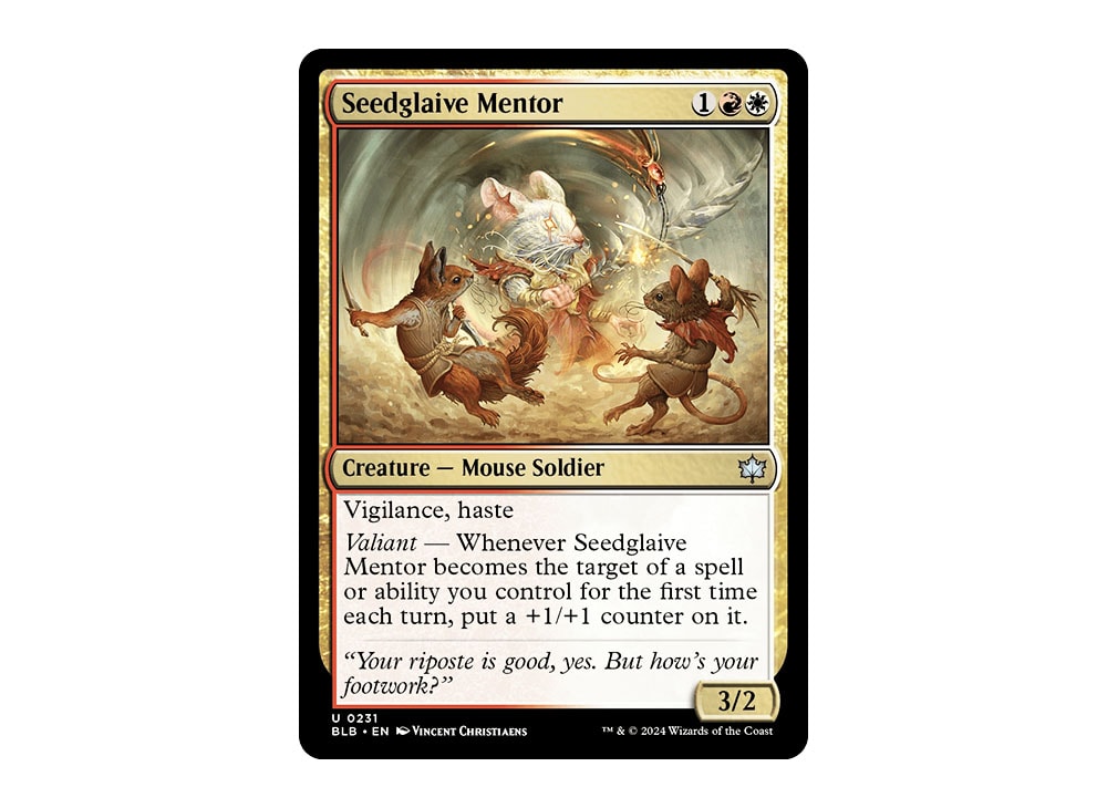 Seedglaive Mentor U :Foil [BLB 0231] [EN](Bloomburrow) | SNKRDUNK