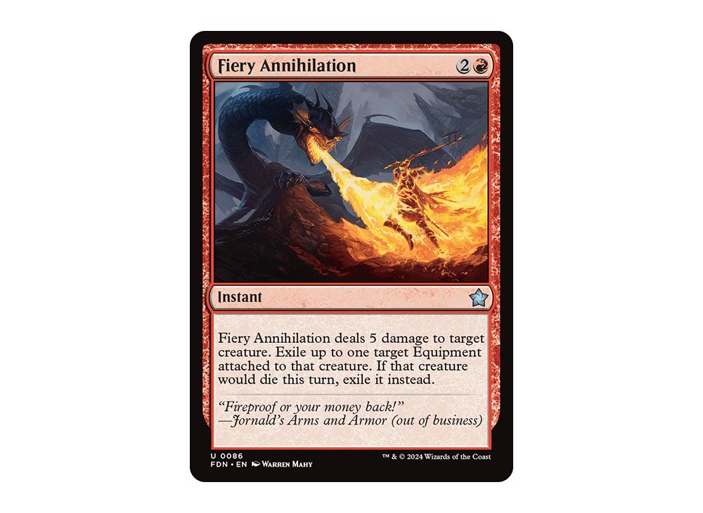 Fiery Annihilation U :Foil [FDN 0086] [EN](Foundations) | SNKRDUNK