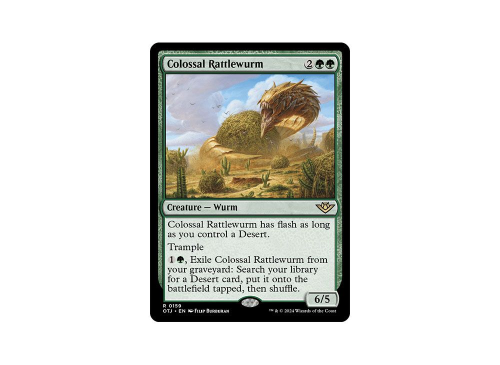 Colossal Rattlewurm R :Foil [OTJ 0159] [EN](Outlaws of Thunder Junction ...