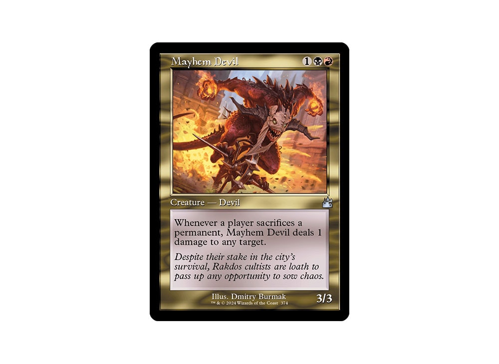 Mayhem Devil U :Foil :Retro Frame [RVR 374] [EN](Ravnica Remastered ...