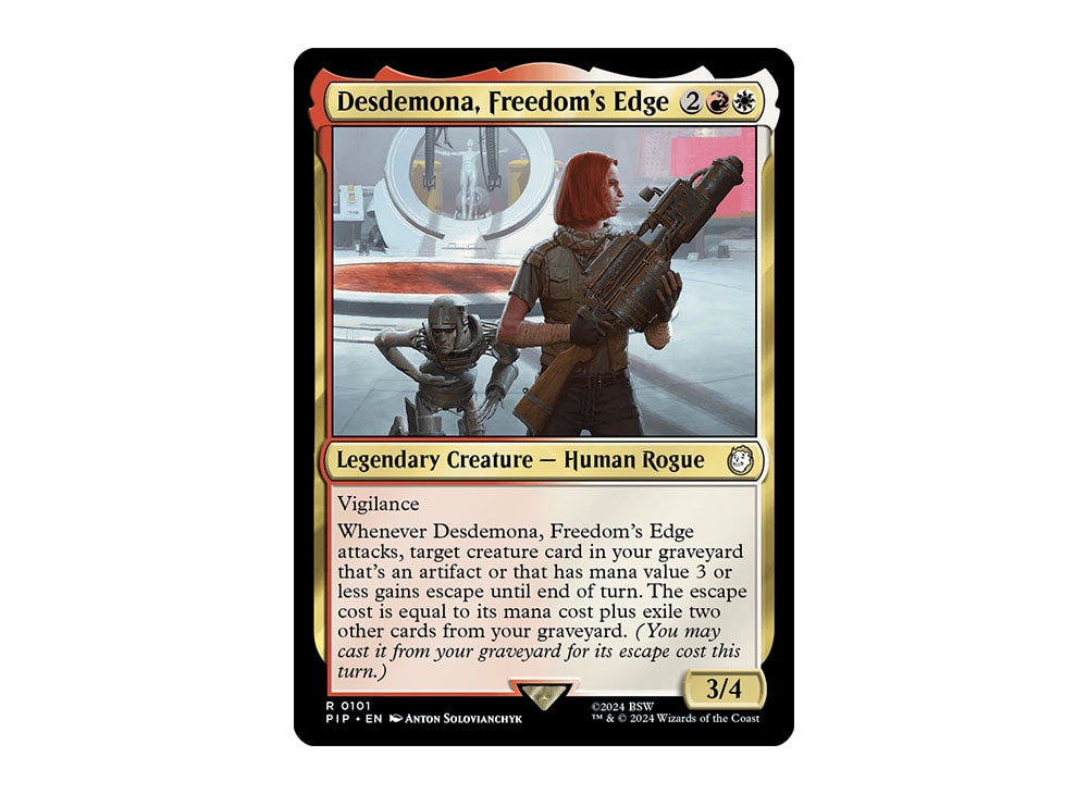 Desdemona Freedom's Edge R :Foil [PIP 0101] [EN](Fallout) | SNKRDUNK