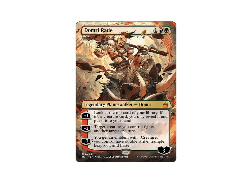 Domri Rade M :Foil :Anime :Borderless [RVR 0444] [EN](Ravnica ...
