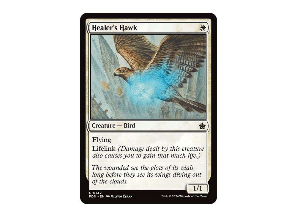 Healer's Hawk C :Foil [FDN 0142] [EN](Foundations) | SNKRDUNK