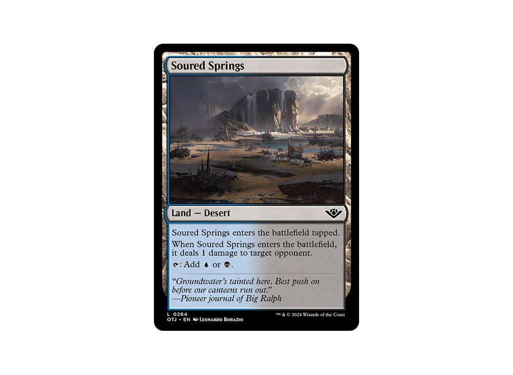 Soured Springs C :Foil [OTJ 0264] [EN](Outlaws of Thunder Junction ...