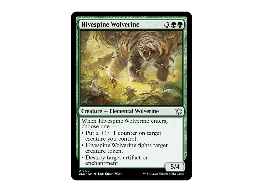 Hivespine Wolverine U :Foil [BLB 0177] [EN](Bloomburrow) | SNKRDUNK