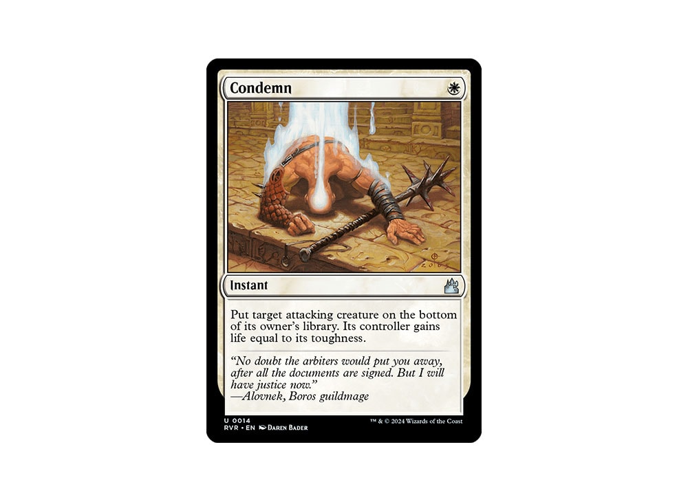 Condemn U :Foil [RVR 0014] [EN](Ravnica Remastered) | SNKRDUNK