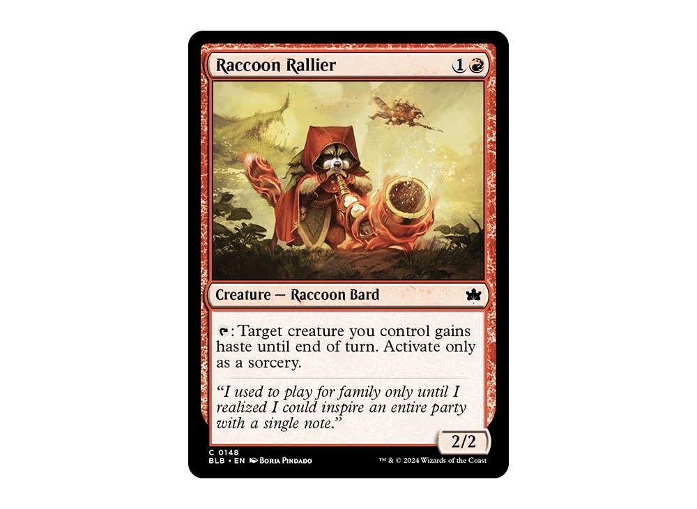 Raccoon Rallier C :Foil [BLB 0148] [EN](Bloomburrow) | SNKRDUNK