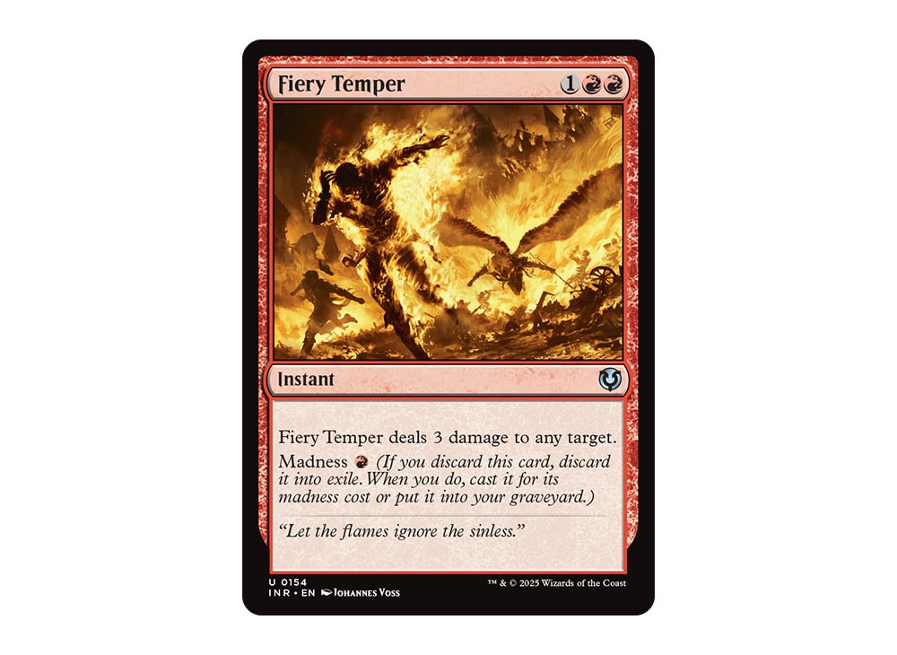 Fiery Temper U :Foil [INR 0154] [EN](Innistrad Remastered) | SNKRDUNK