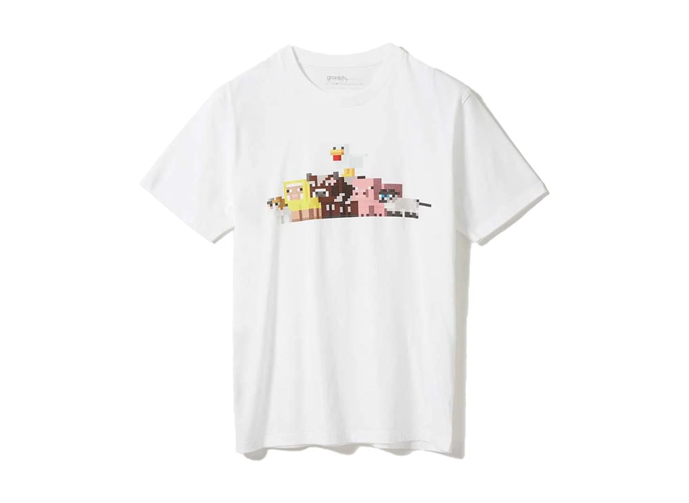 graniph x Minecraft Animals T-Shirts "White" | SNKRDUNK