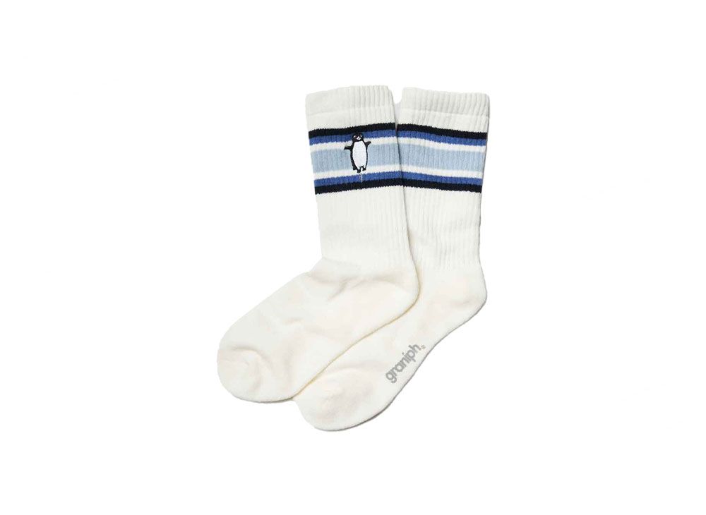 graniph x Chiharu Sakazaki Jump Middle Socks "White" | SNKRDUNK