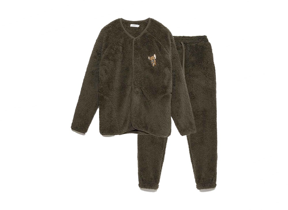 graniph x Tom and Jerry Laughing Jelly Boa Fleece Set Up "Gray" | SNKRDUNK