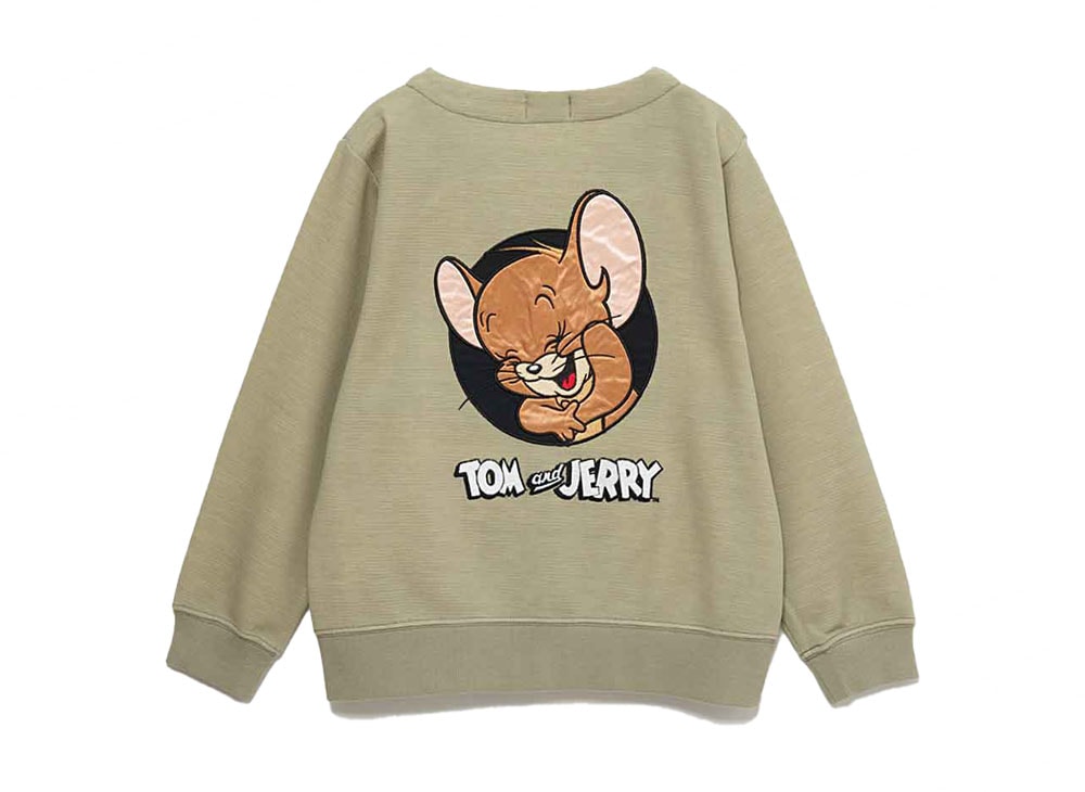 graniph x Tom and Jerry Laughing Jelly Kids Double Face Cardigan "Beige ...