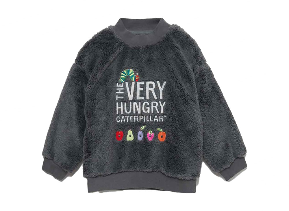graniph x Eric Carle Very Hungry Caterpillar Logo Kids Fleece Mock Neck ...