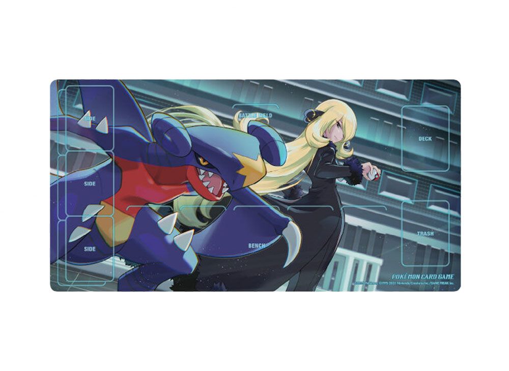 Pokemon Card Game Rubber Play Mat Cynthia & Garchomp | SNKRDUNK