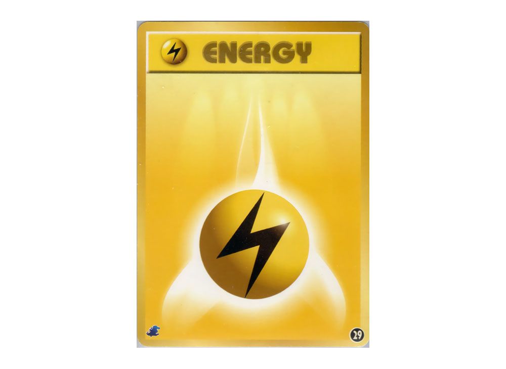 Lightning Energy : Old Back [neo](Pokemon Card neo "Intro Pack neo ...