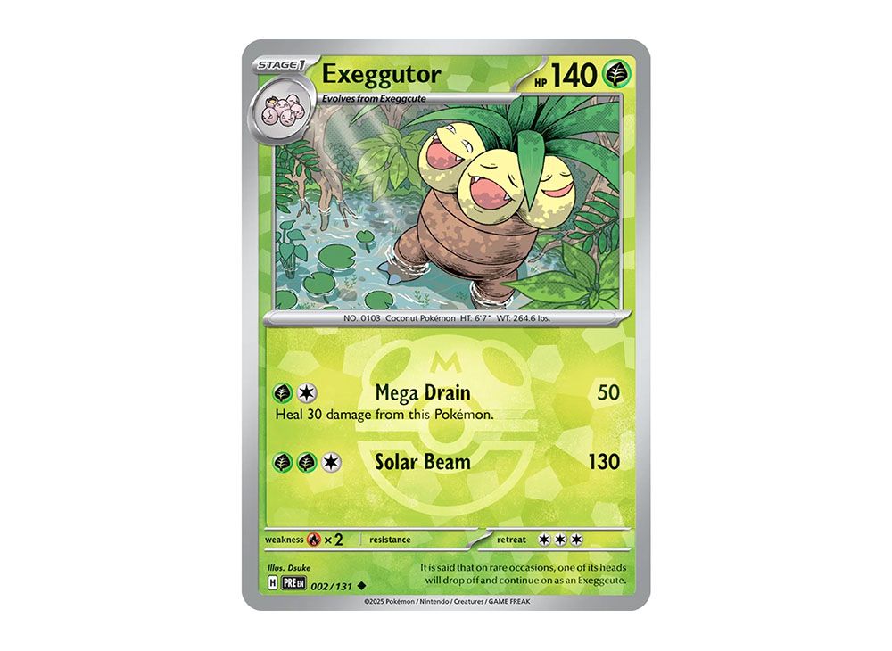 Exeggutor U :Master Ball Holo [PRE EN 002/131](Scarlet & Violet ...