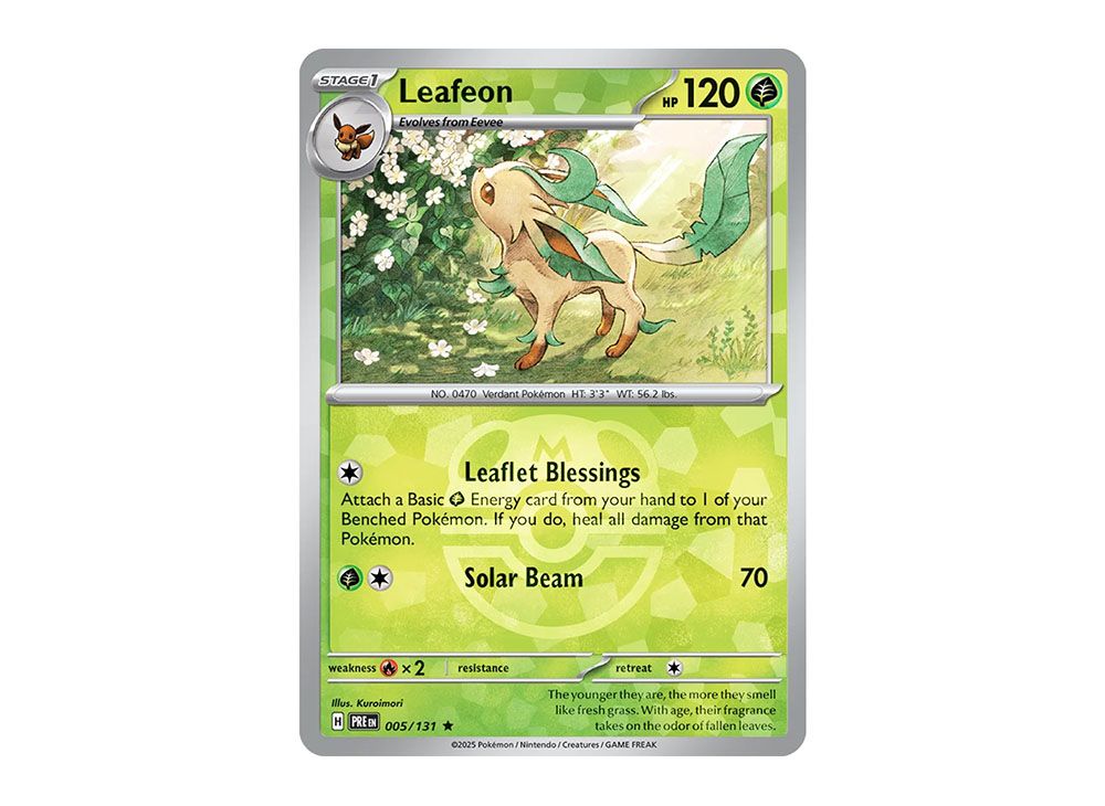 Leafeon R :Master Ball Holo [PRE EN 005/131](Scarlet & Violet ...