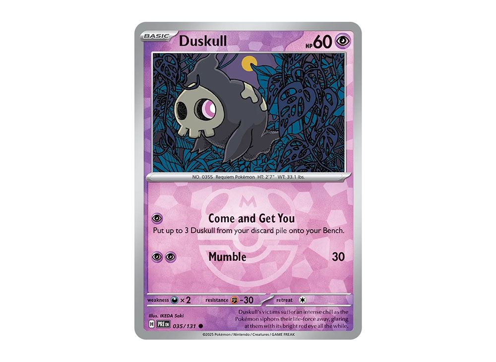 Duskull C :Master Ball Holo [PRE EN 035/131](Scarlet & Violet ...