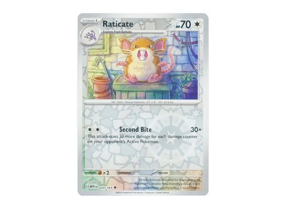 Raticate U :Reverse Holo [MEW EN 020/165](Scarlet & Violet "151") | SNKRDUNK