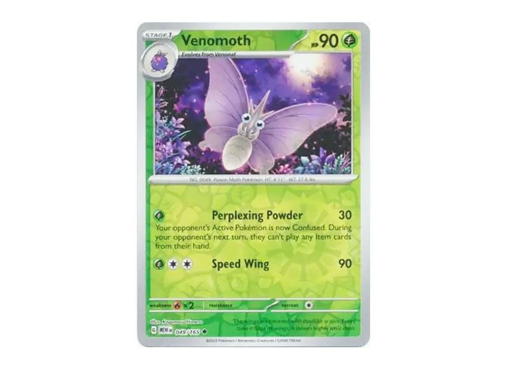 Venomoth U :Reverse Holo [MEW EN 049/165](Scarlet & Violet "151") | SNKRDUNK