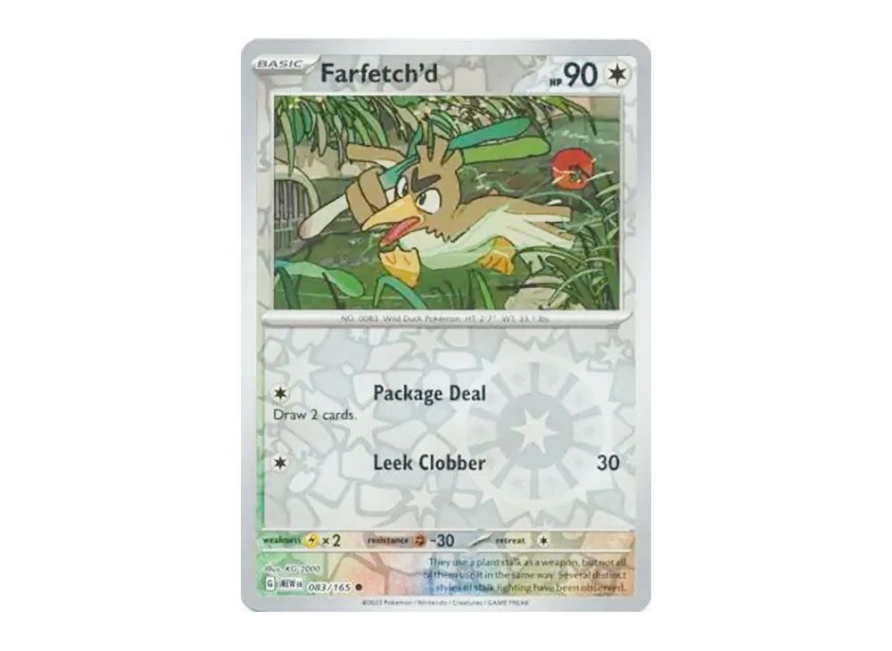 Farfetch'd C :Reverse Holo [MEW EN 083/165](Scarlet & Violet "151") | SNKRDUNK