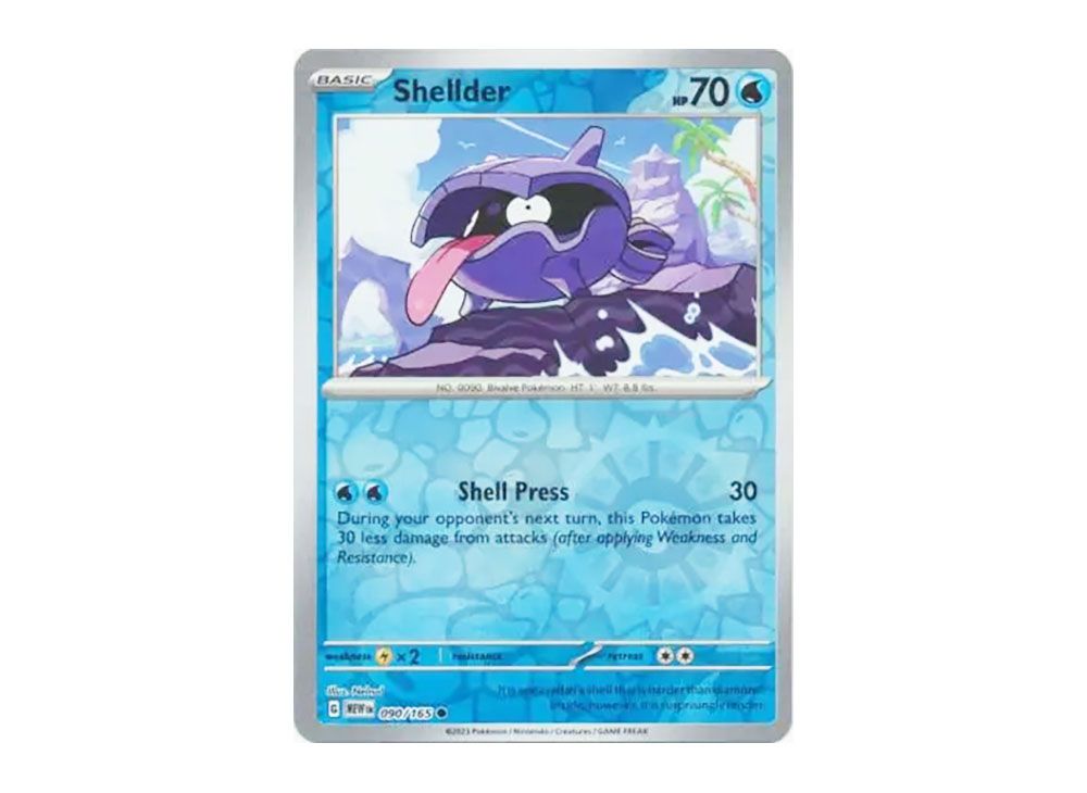 Shellder C :Reverse Holo [MEW EN 090/165](Scarlet & Violet "151 ...