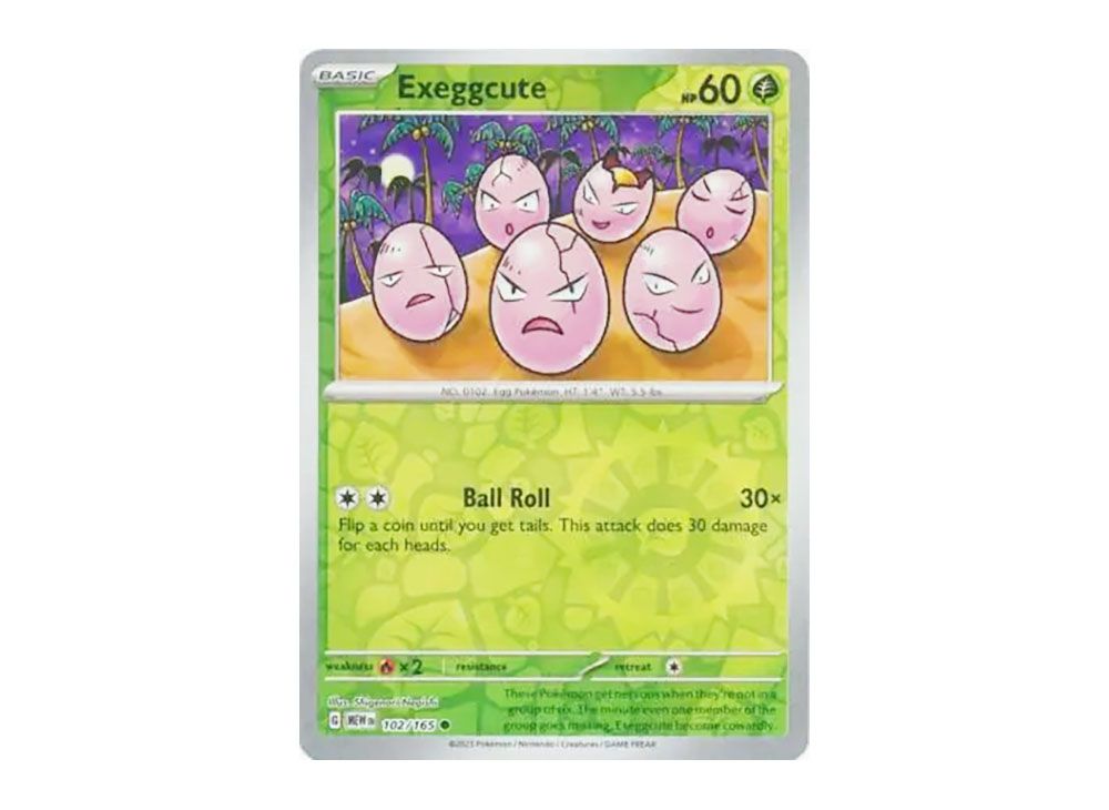 Exeggcute C :Reverse Holo [MEW EN 102/165](Scarlet & Violet "151 ...