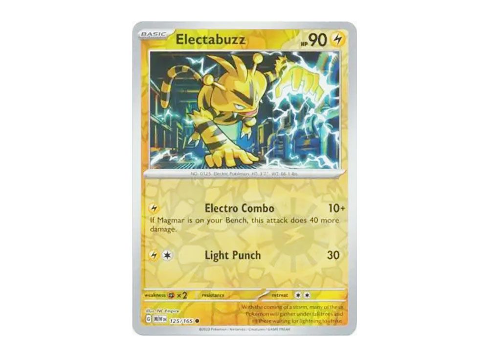 Electabuzz C :Reverse Holo [MEW EN 125/165](Scarlet & Violet "151") | SNKRDUNK