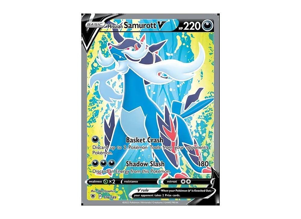 Hisuian Samurott V UR [176/189](Sword & Shield "Astral Radiance ...