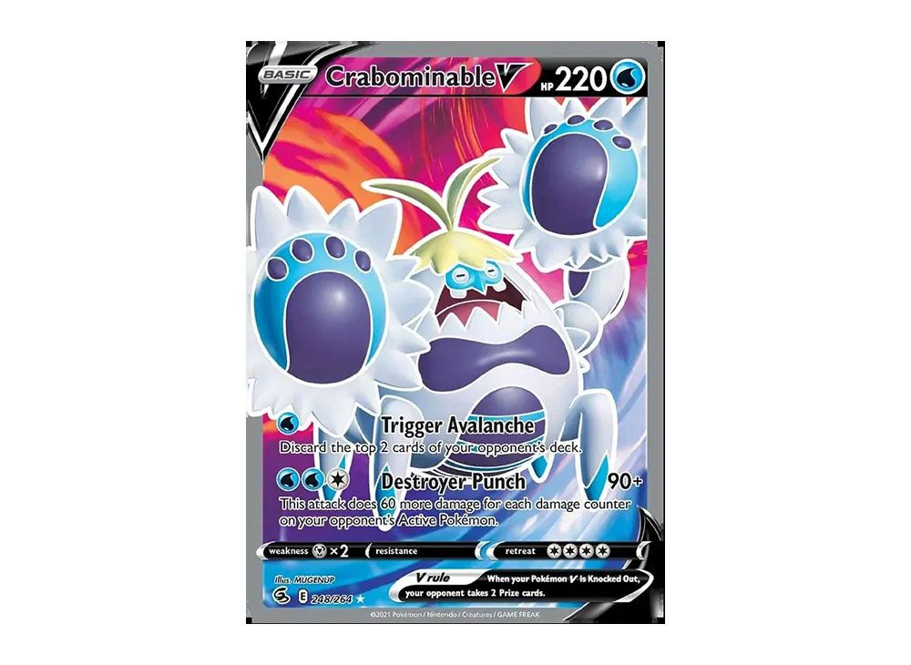 Crabominable V UR [248/264](Sword & Shield "Fusion Strike") | SNKRDUNK