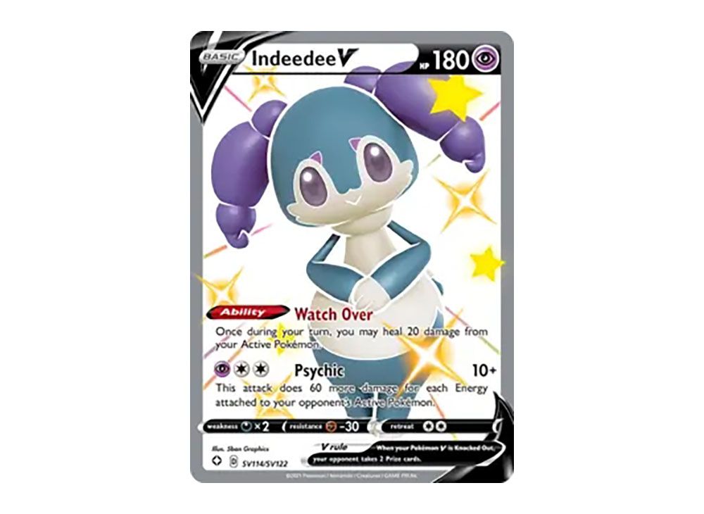 Indeedee V SUR [SV114/SV122](Sword & Shield "Shining Fates") | SNKRDUNK
