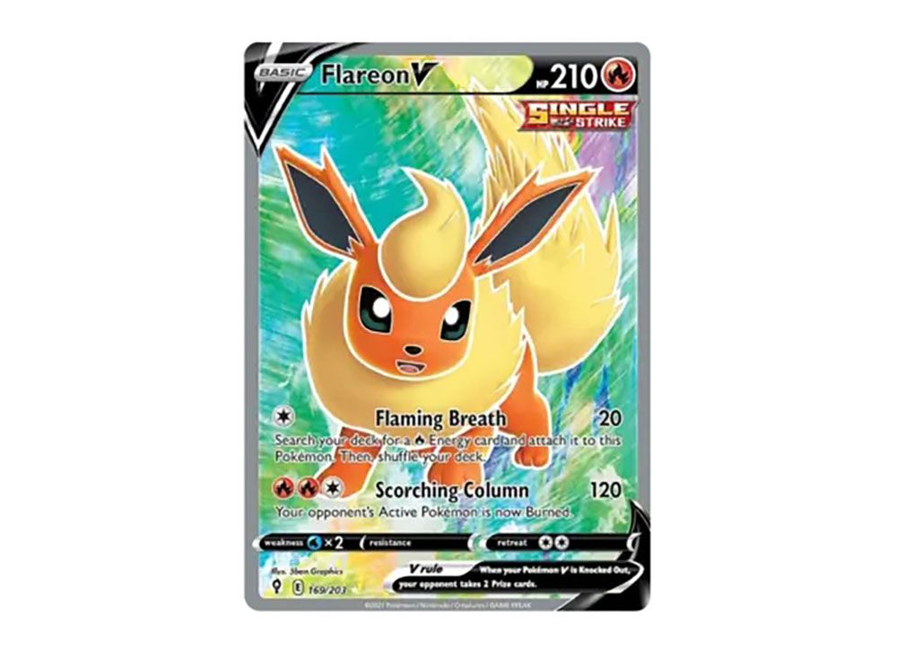 Flareon V UR [169/203](Sword & Shield "Evolving Skies") | SNKRDUNK