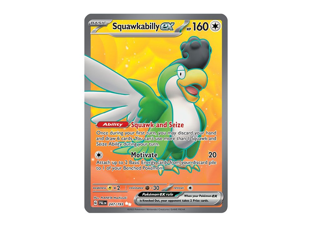 Squawkabilly ex UR [PAL EN 247/193](Scarlet & Violet "Paldea Evolved ...