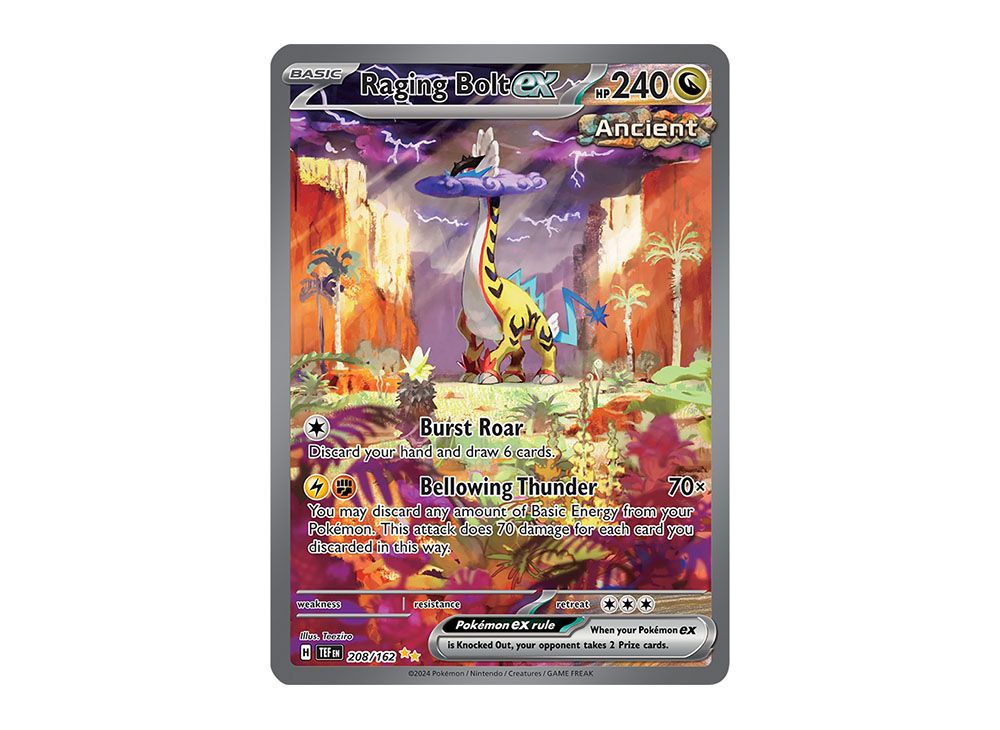 Raging Bolt ex SIR [TEF EN 208/162](Scarlet & Violet "Temporal Forces ...