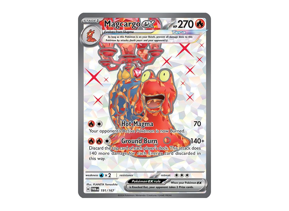 Magcargo ex UR [TWM EN 191/167](Scarlet & Violet "Twilight Masquerade ...