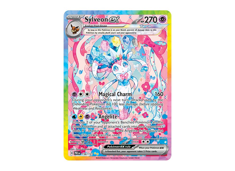 Sylveon ex SIR [PRE EN 156/131](Scarlet & Violet "Prismatic Evolutions ...