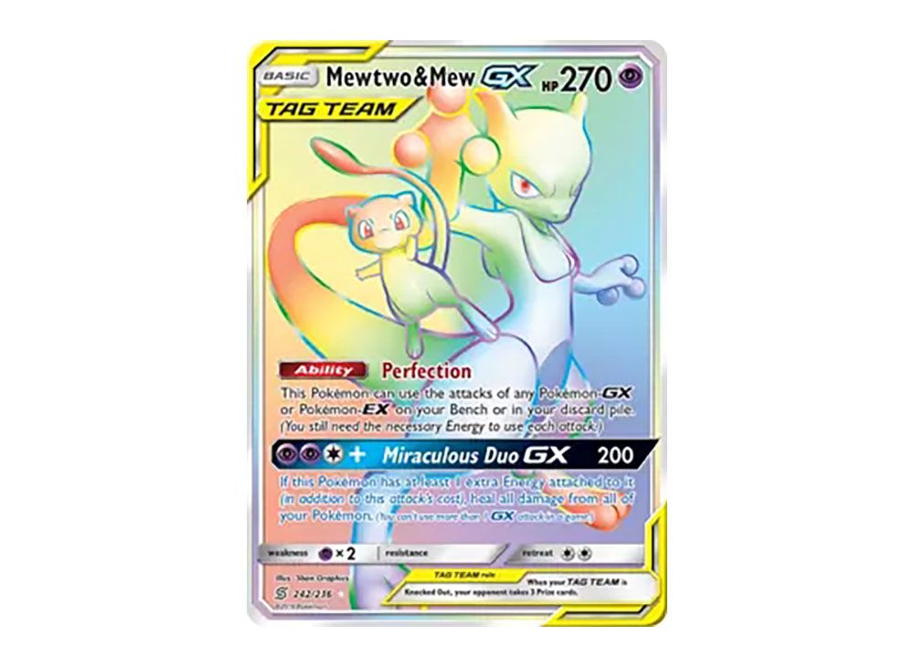 Mewtwo & Mew GX RR [242/236](Sun & Moon "Unified Minds") | SNKRDUNK